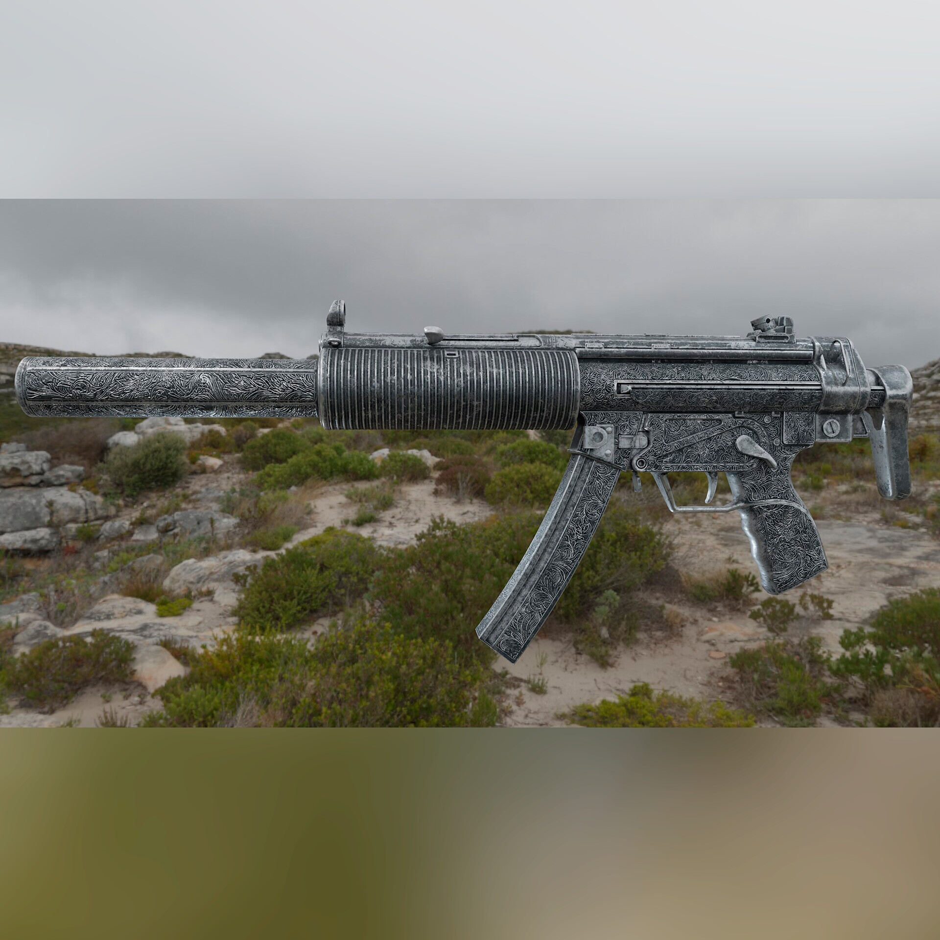 ArtStation - Mp5 Eternal Silver