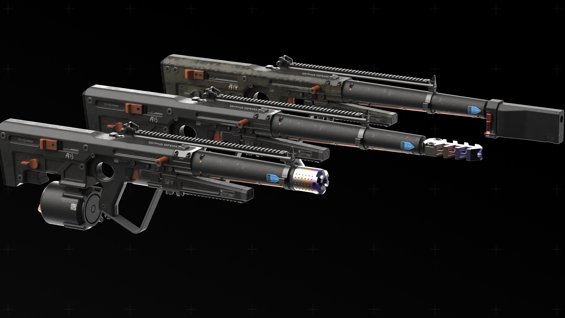 ArtStation - Modular weapon practice