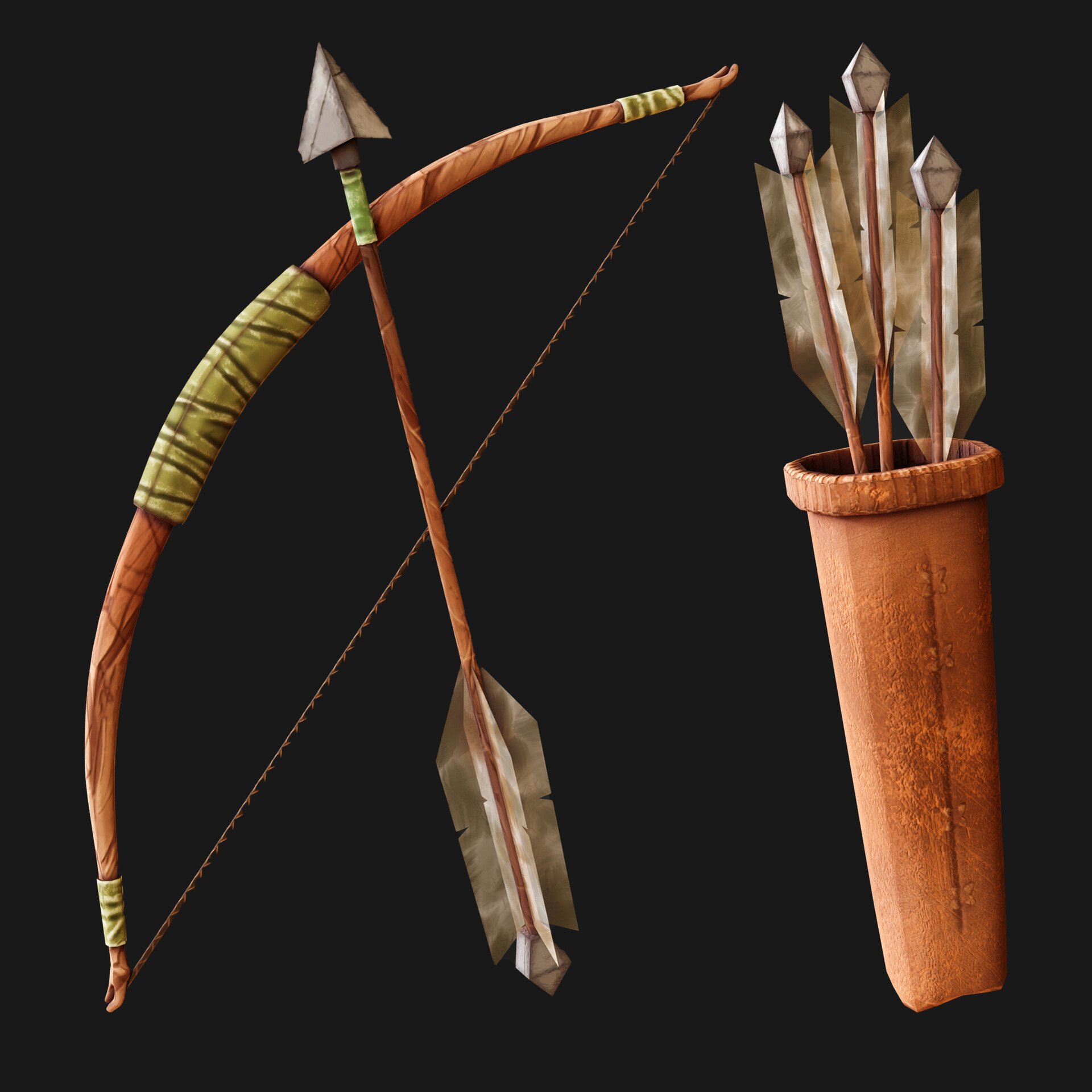 ArtStation - Hunter's Humble Bow