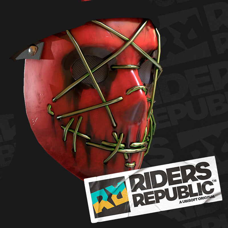 ArtStation - RIDERS REPUBLIC - HAPPY MAD FACE MASK