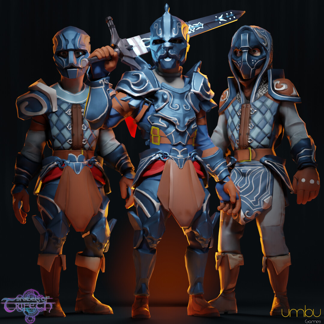 ArtStation - Blue knight - Invaders of Trifeth