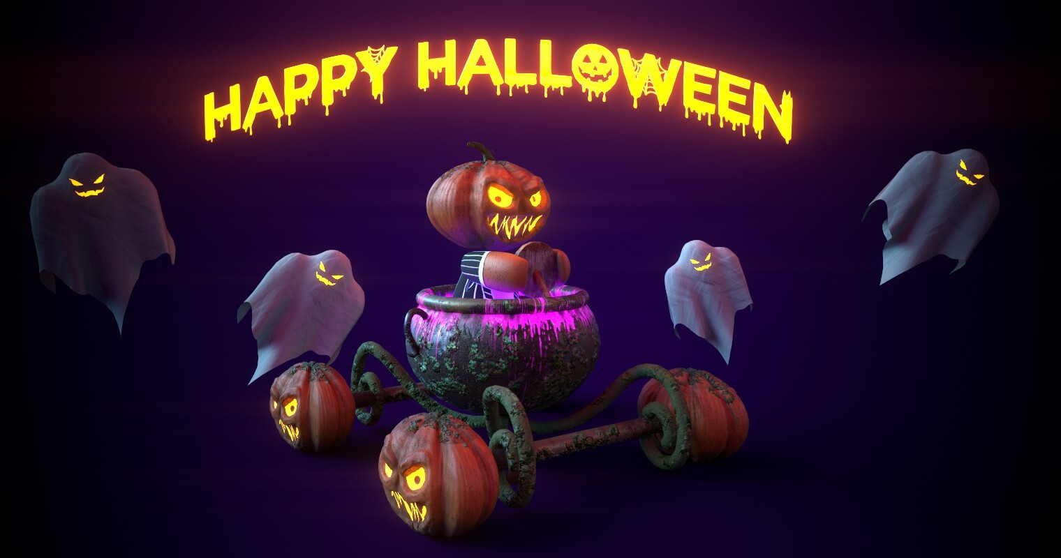 ArtStation - Halloween Race Kart