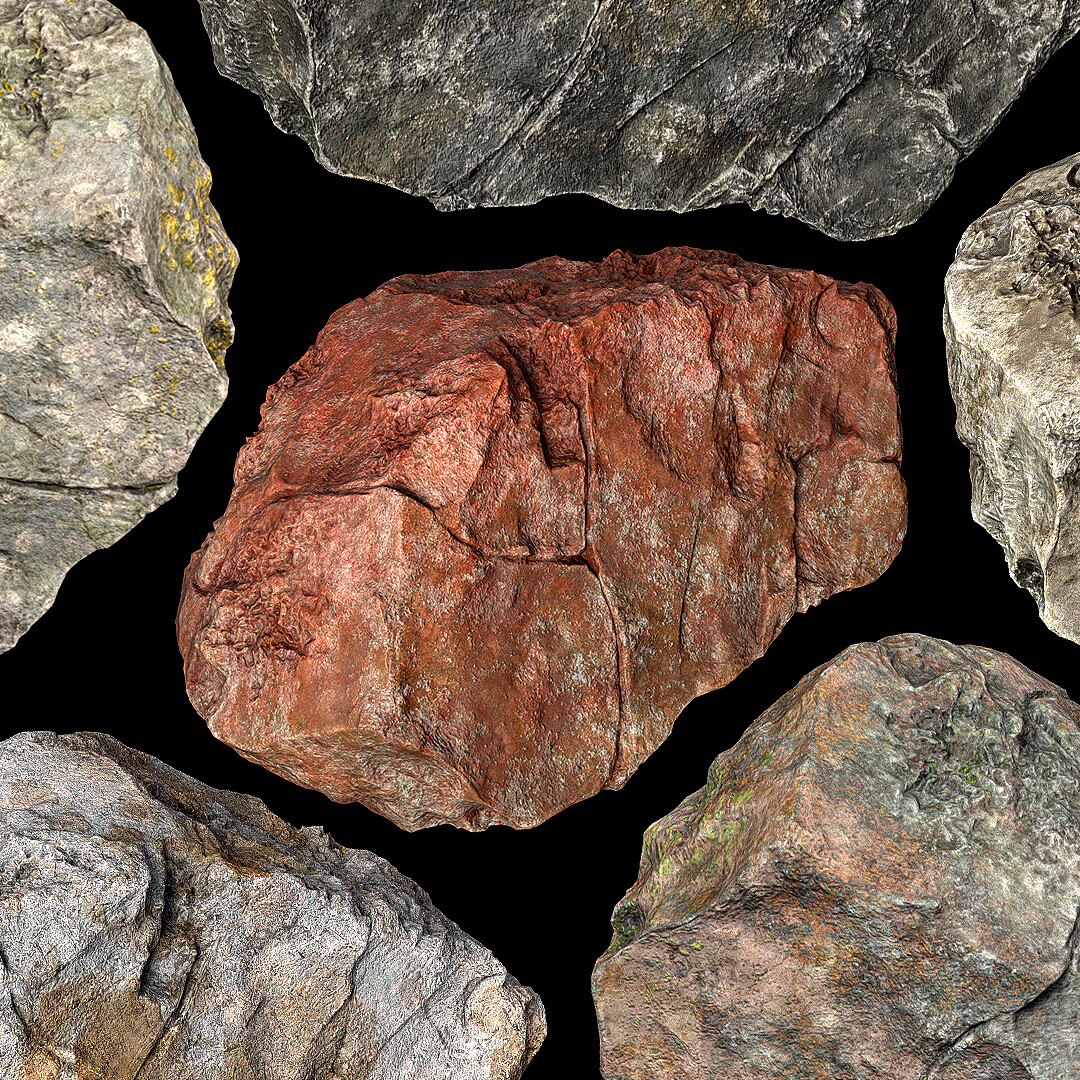 ArtStation - 10 Rock Smart Materials