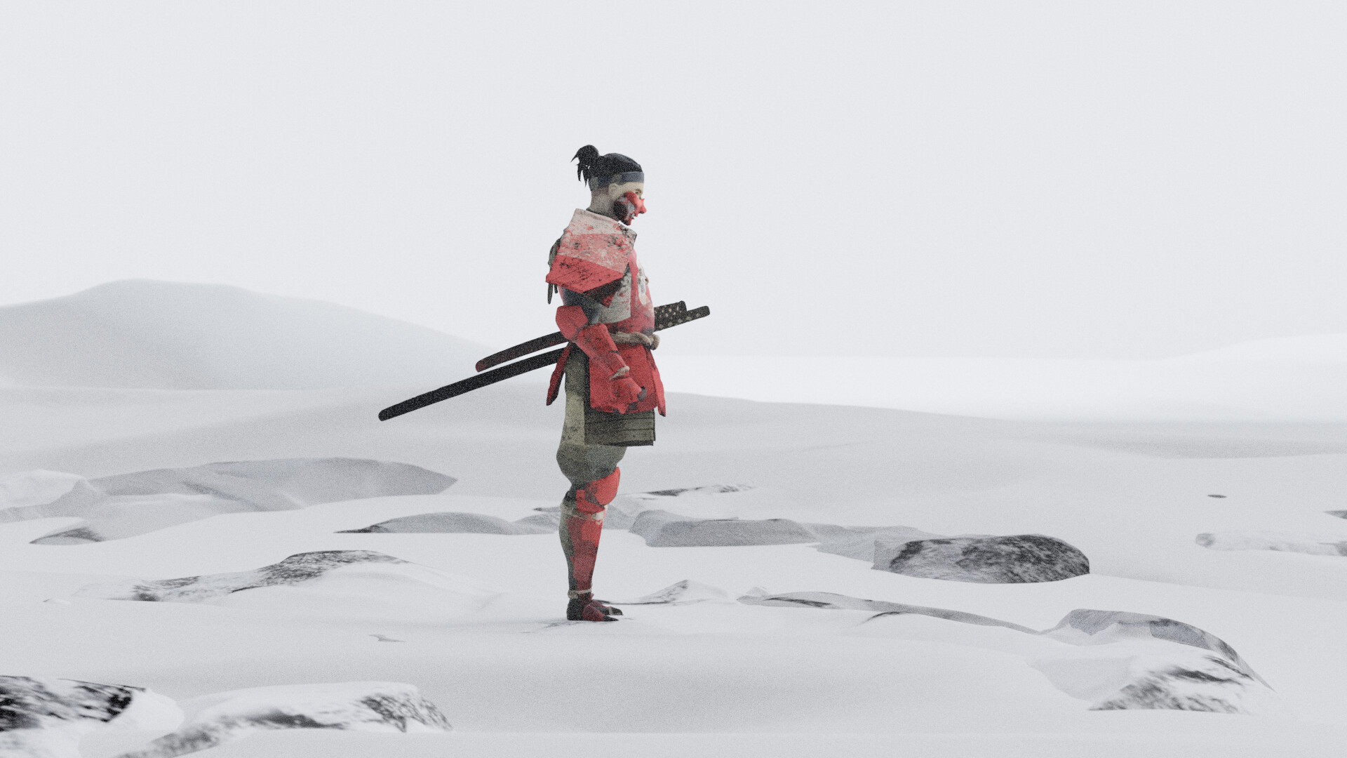 ArtStation - Red samurai