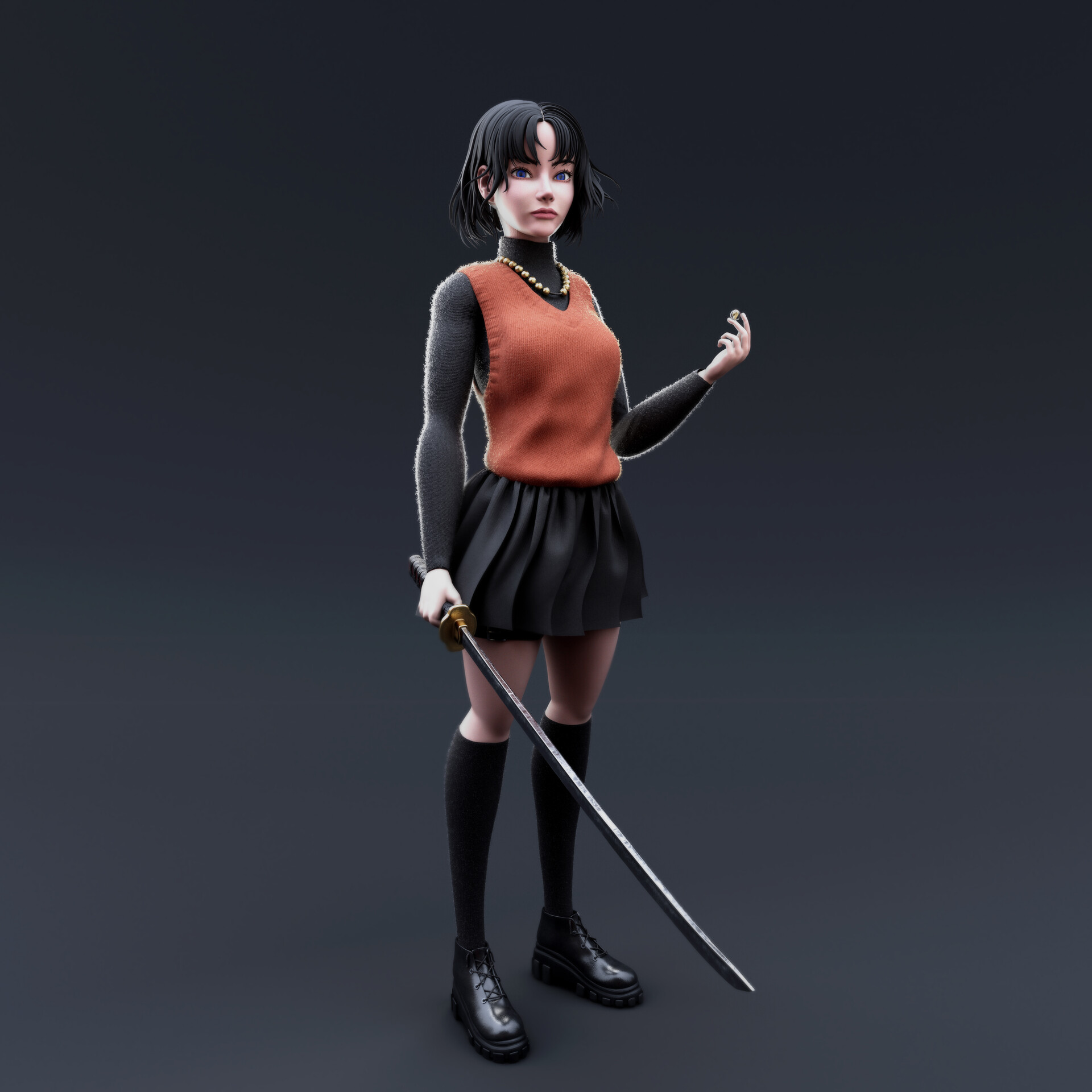 ArtStation - Katana Girl