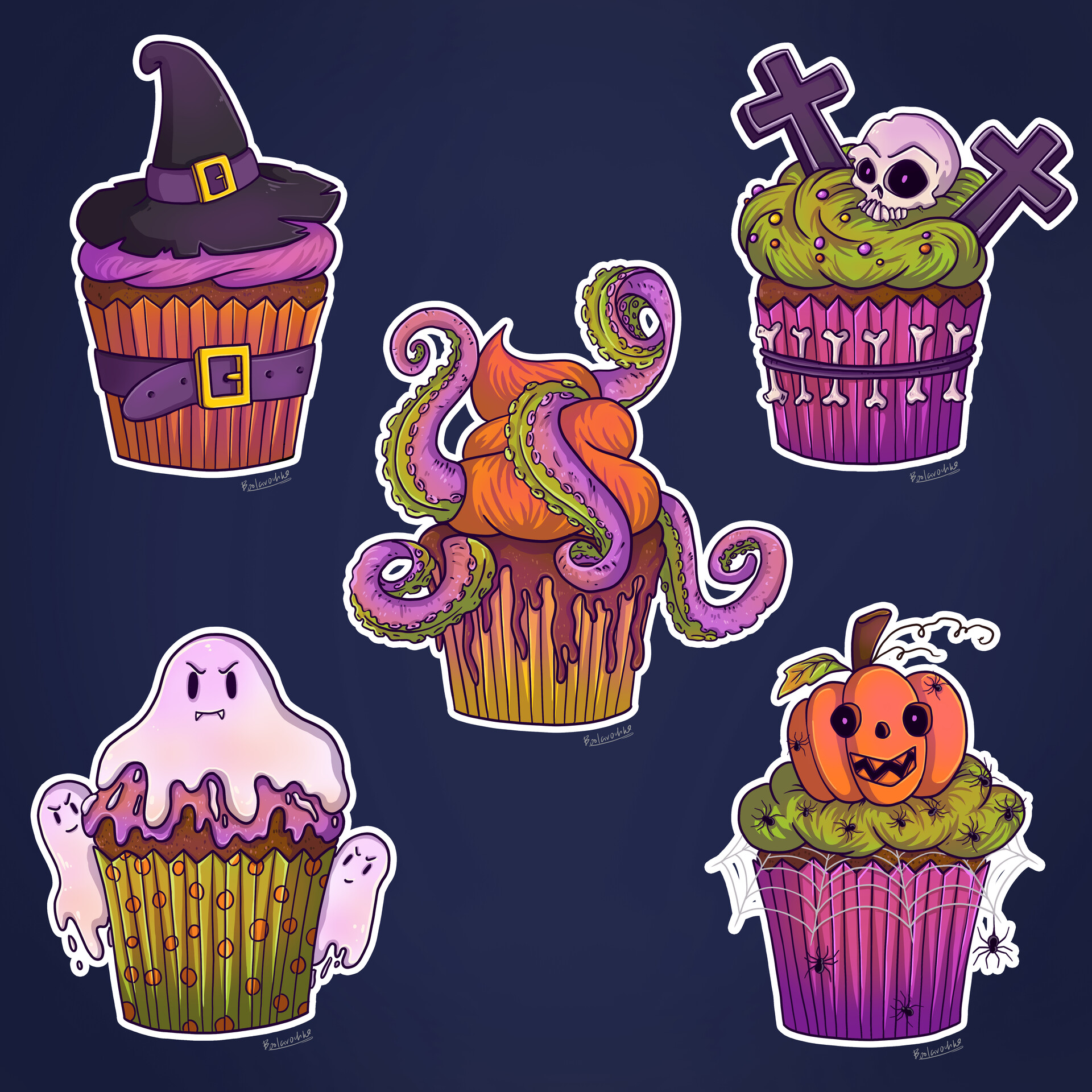 ArtStation - Horror cupcakes