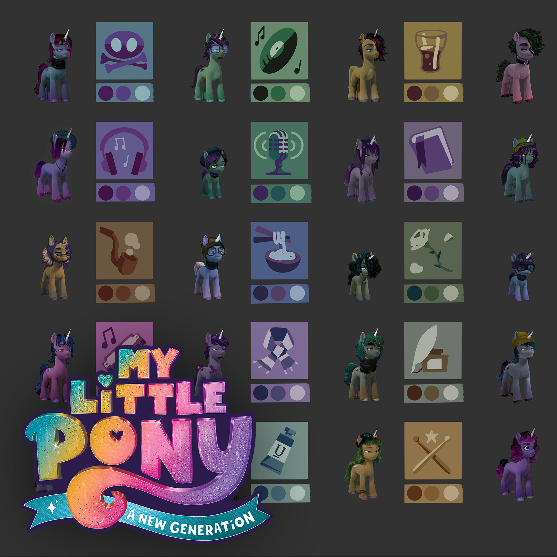 ArtStation - My Little Pony: A New Generation - Cutie Mark Designs