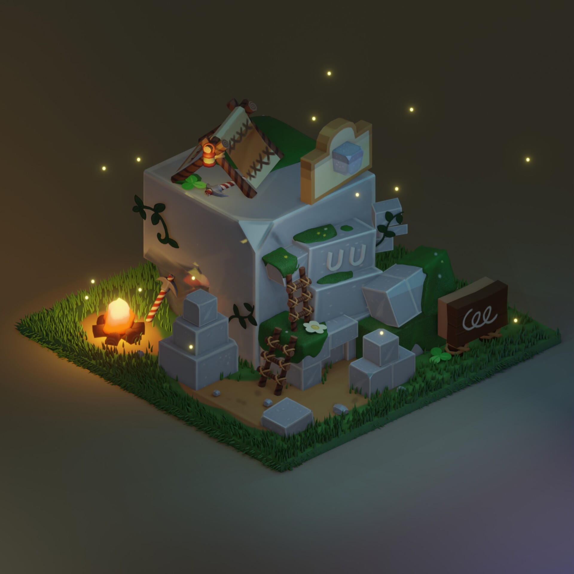 ArtStation - CookiesRun: Kingdom Fanart - Sugar Quarry