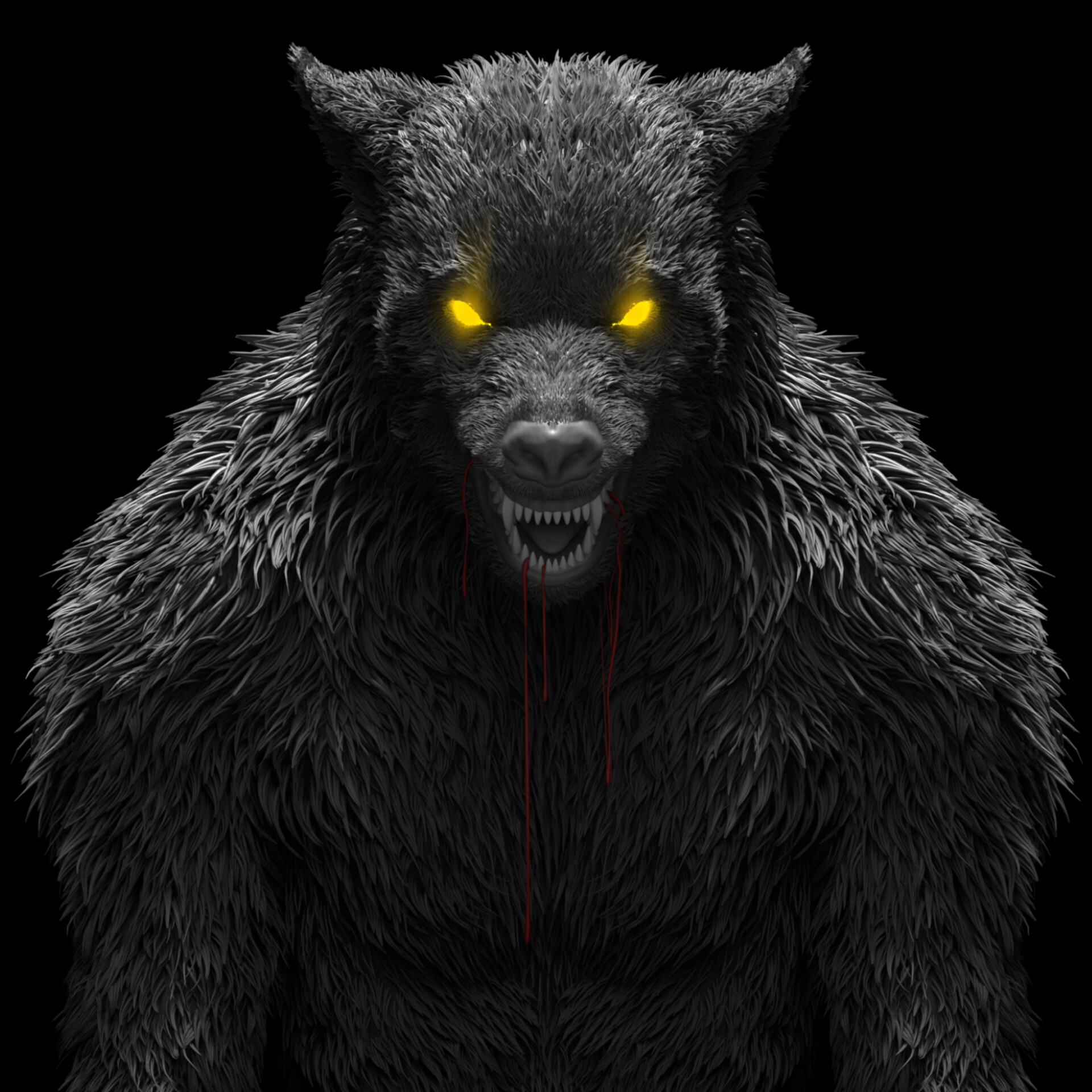 ArtStation - Werewolf, Halloween Sculpt 2021