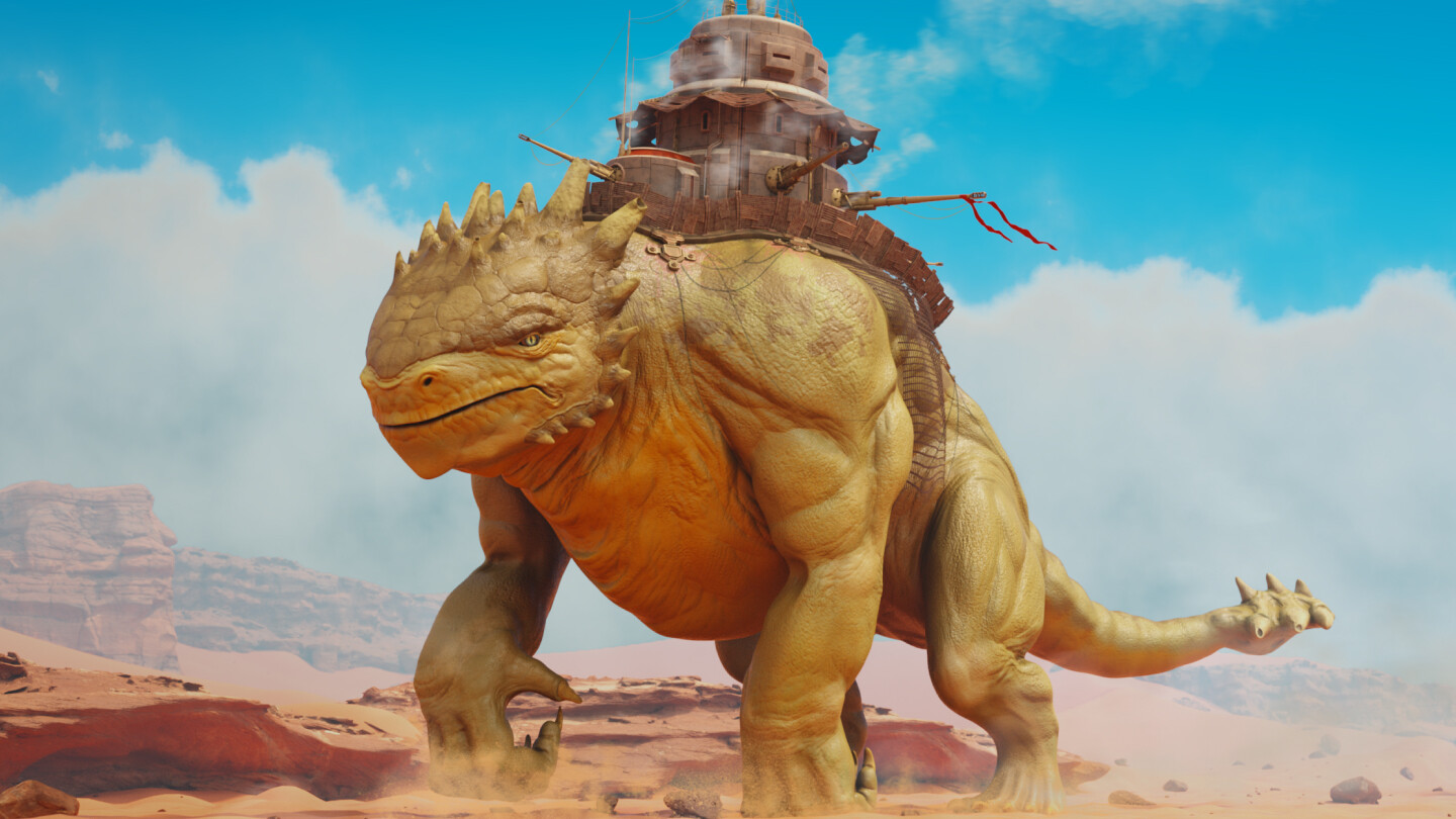 ArtStation - Fantasy Reptile 3D