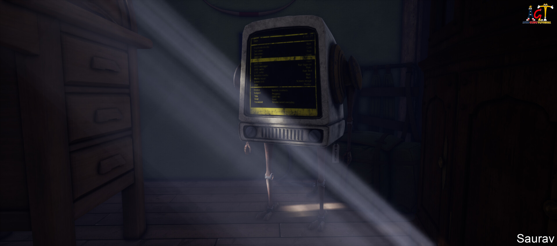 ArtStation - Tv robot 3D model