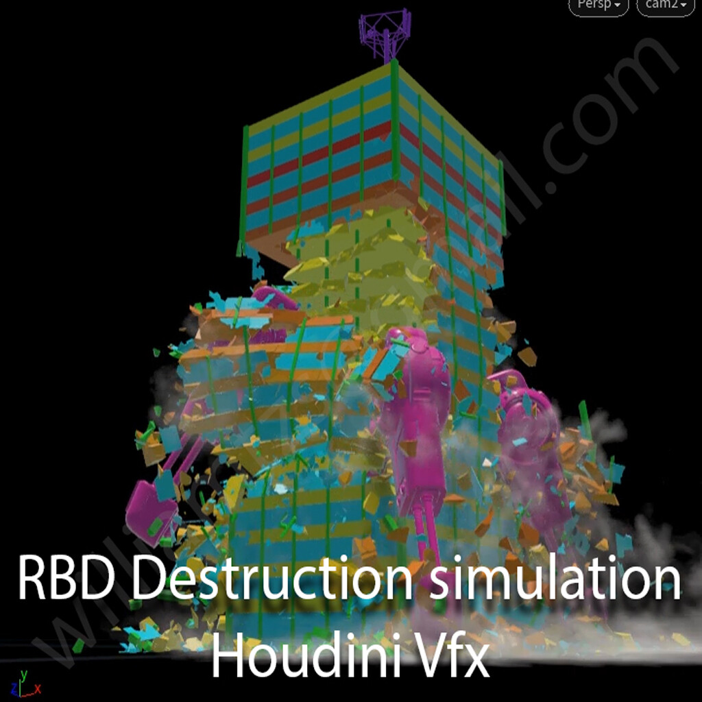 ArtStation - RBD destruction fx - Houdini