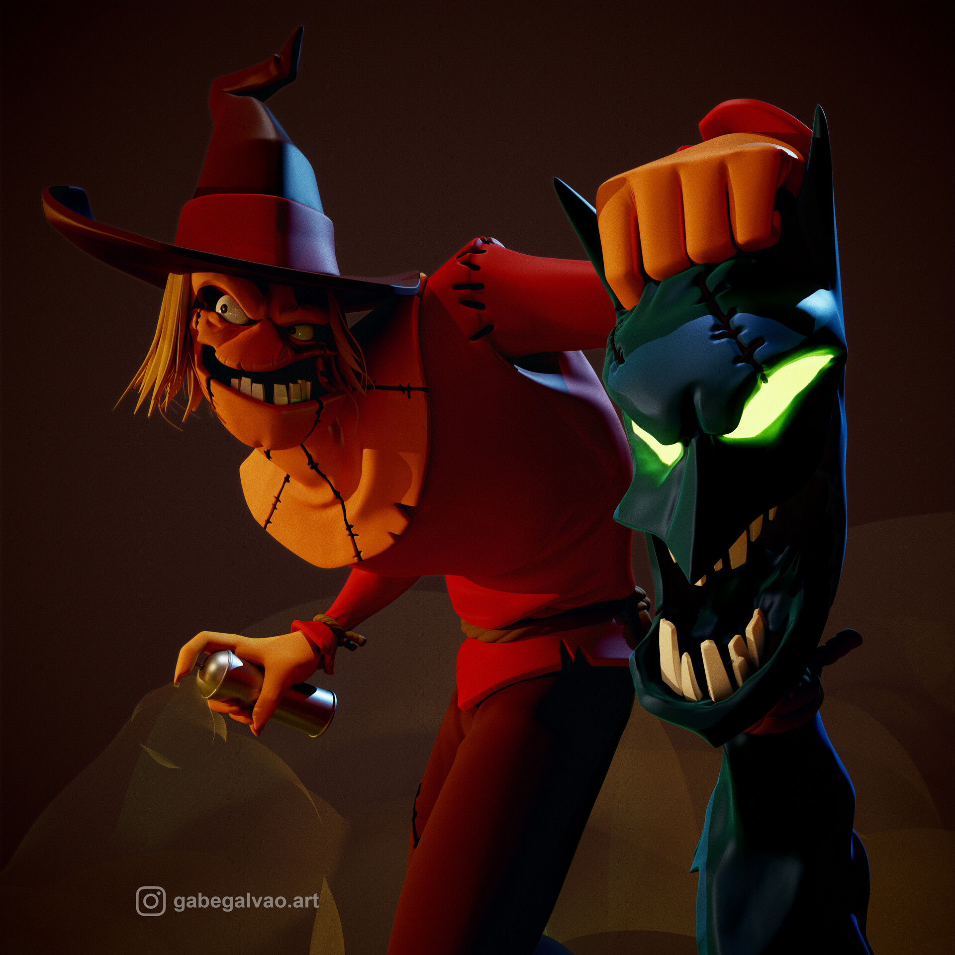 ArtStation - Scarecrow, spooky season!