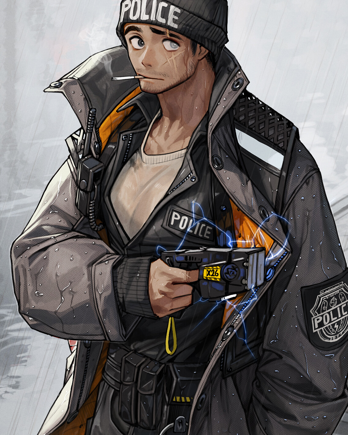 ArtStation - electric eel cop