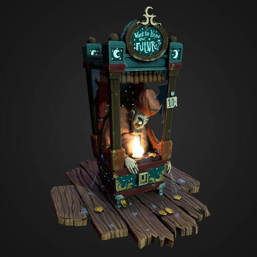 ArtStation - Fortune Teller Machine - Polycount Challenge 74