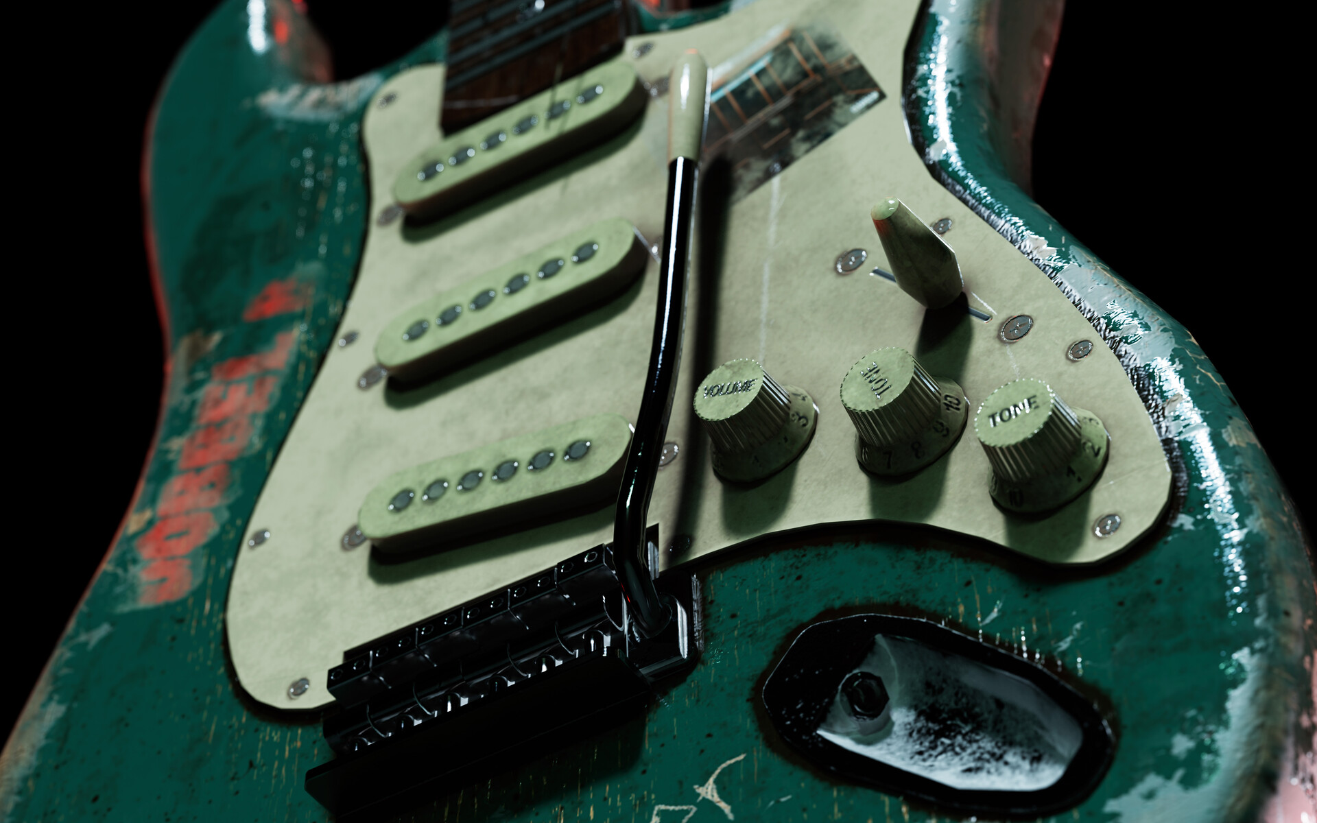 ArtStation - Beat up Fender