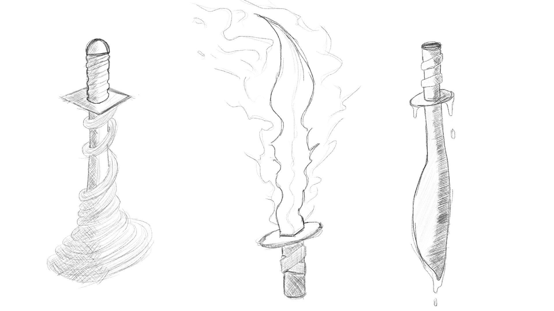 ArtStation - Elemental Swords