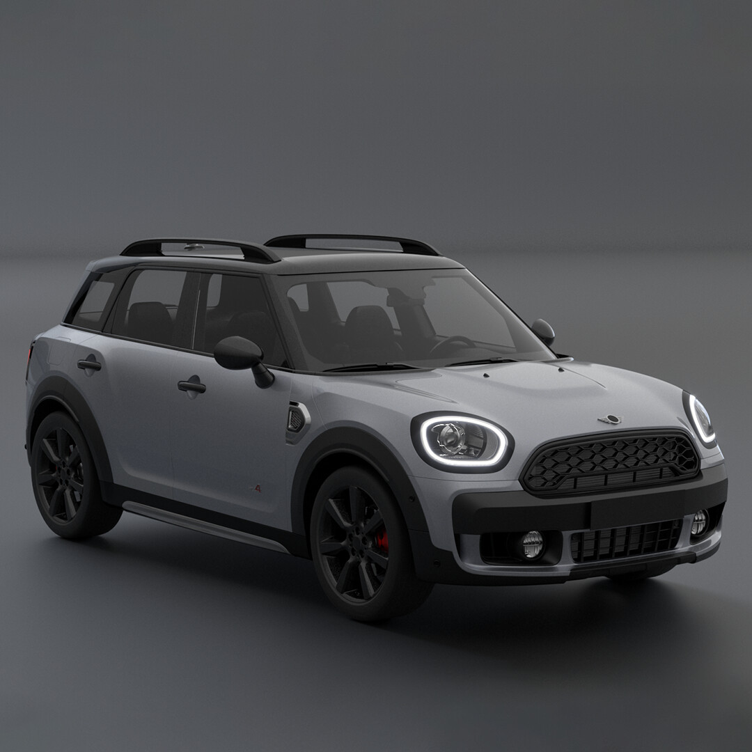 ArtStation - Car render, studio lights setup Mini Cooper