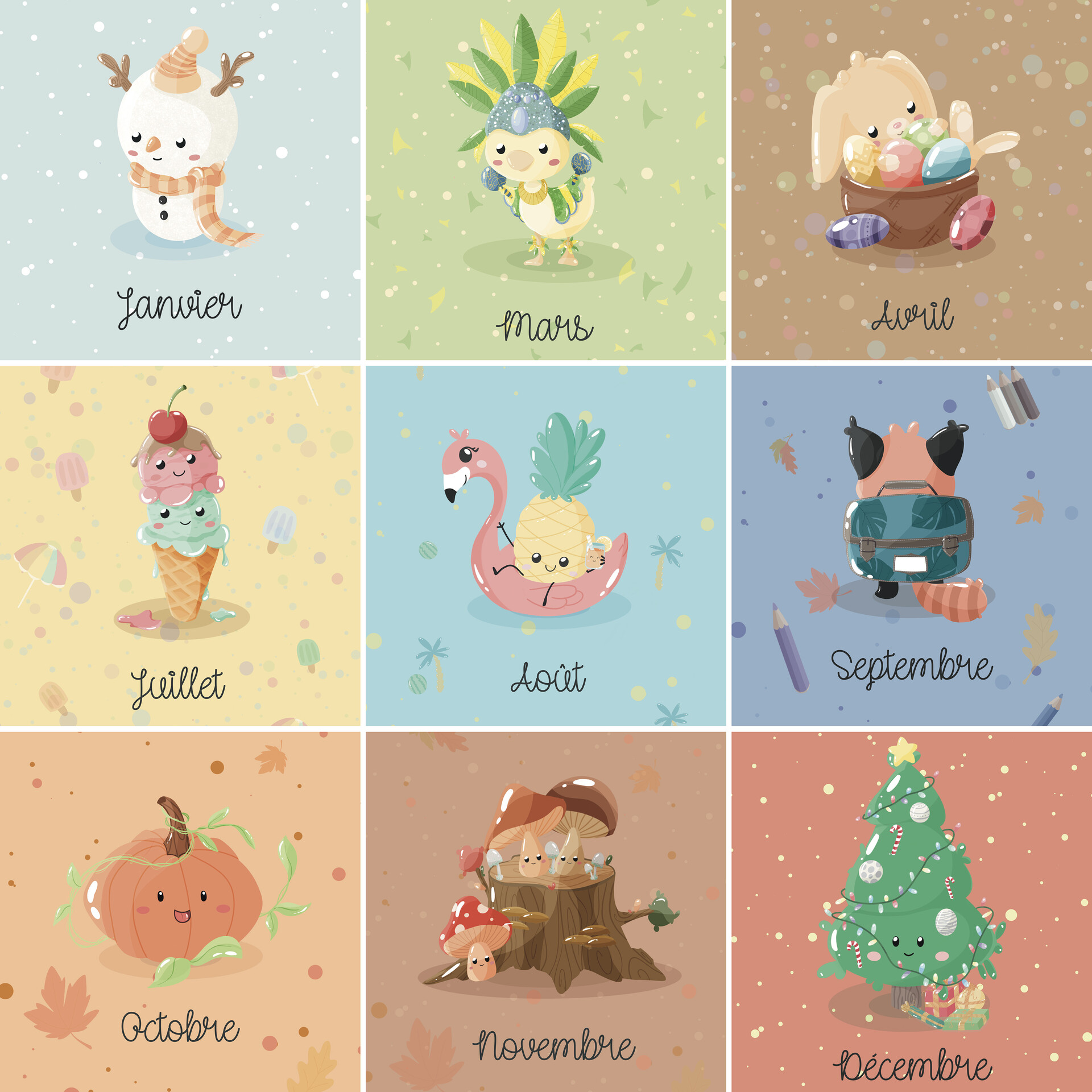 ArtStation - Monthly Cards