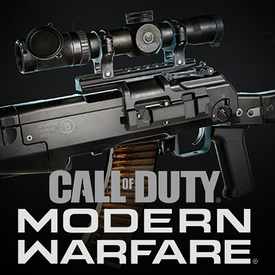 ArtStation - In-game weapon asset for Call of Duty – Modern Warfare