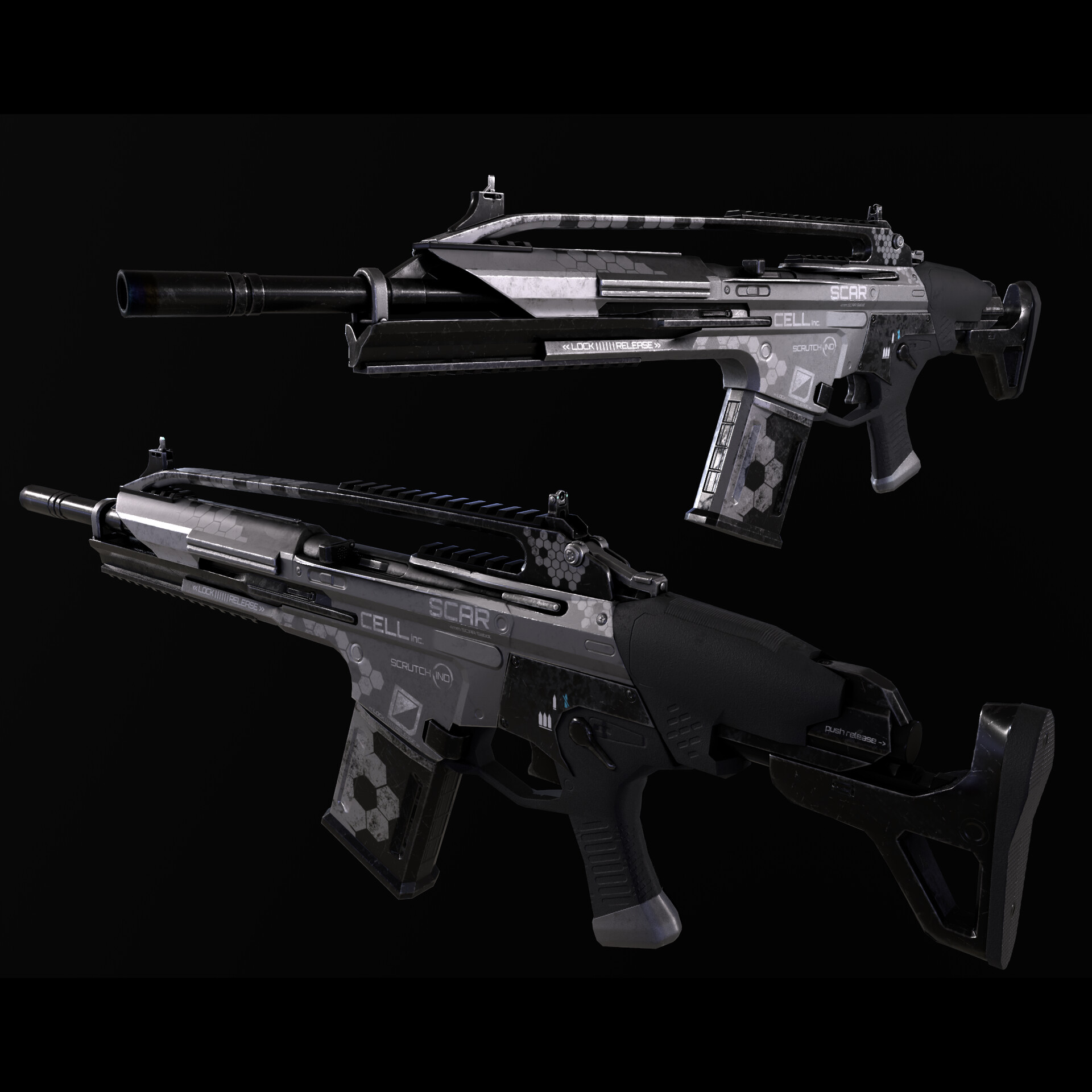ArtStation - SCAR rifle