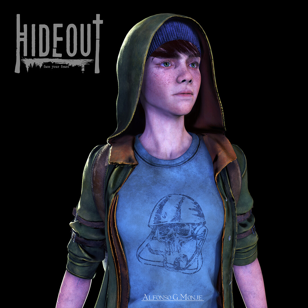 ArtStation - Hideout: Face your fears - Main Character May- real time model