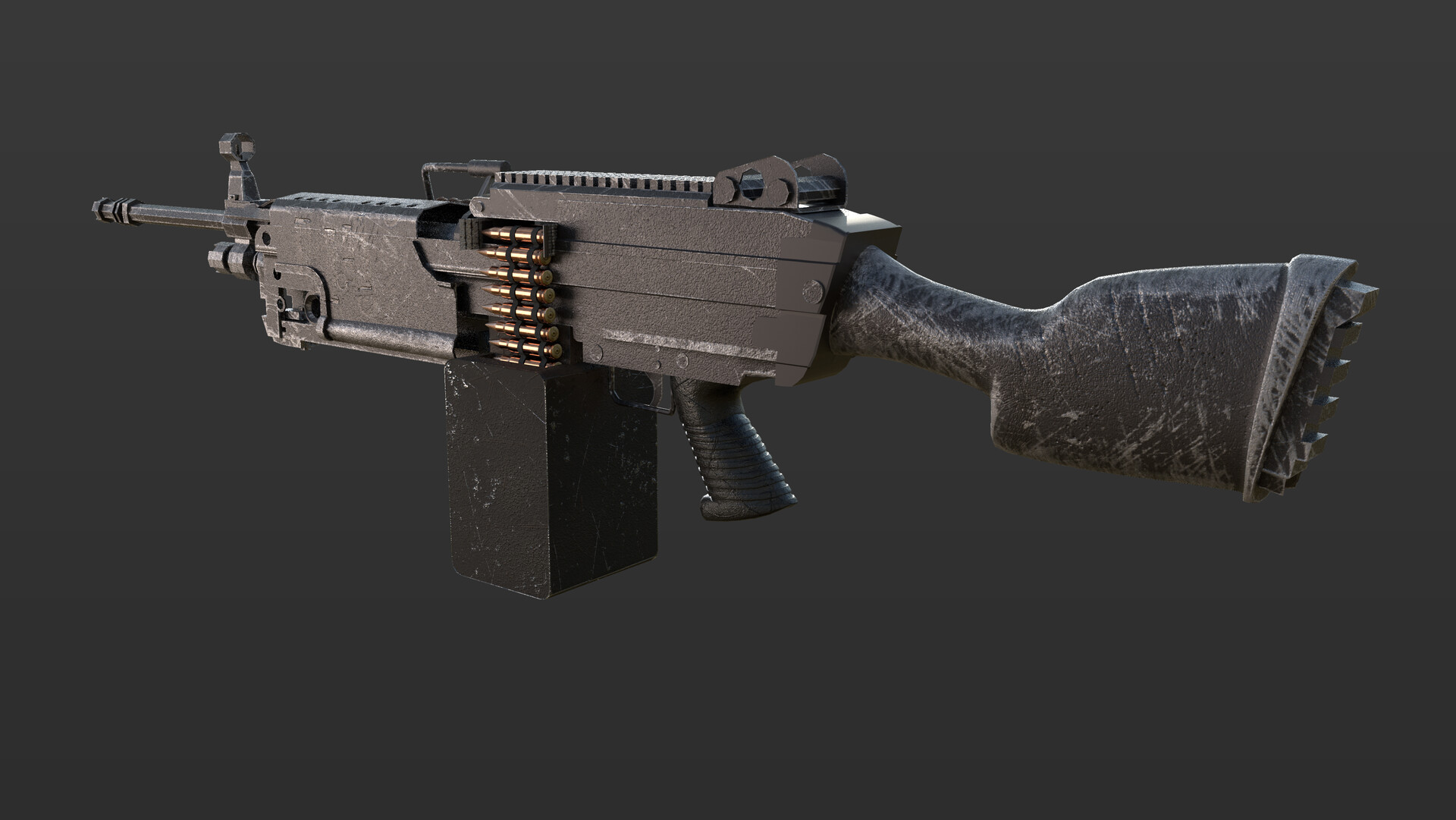 ArtStation - M249 Gun