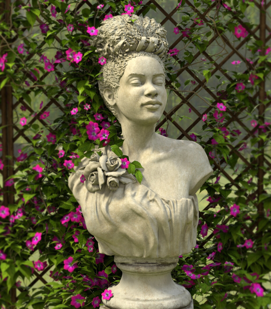ArtStation - Bust statue of a black woman