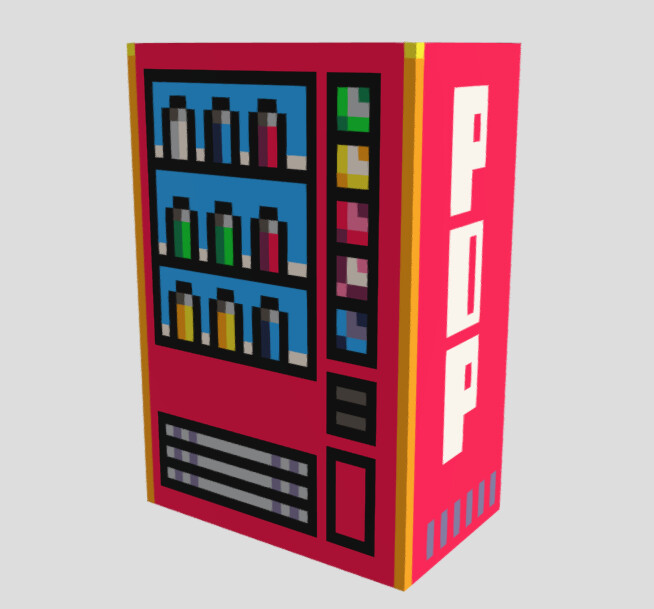 ArtStation - Low Poly Vending Machine