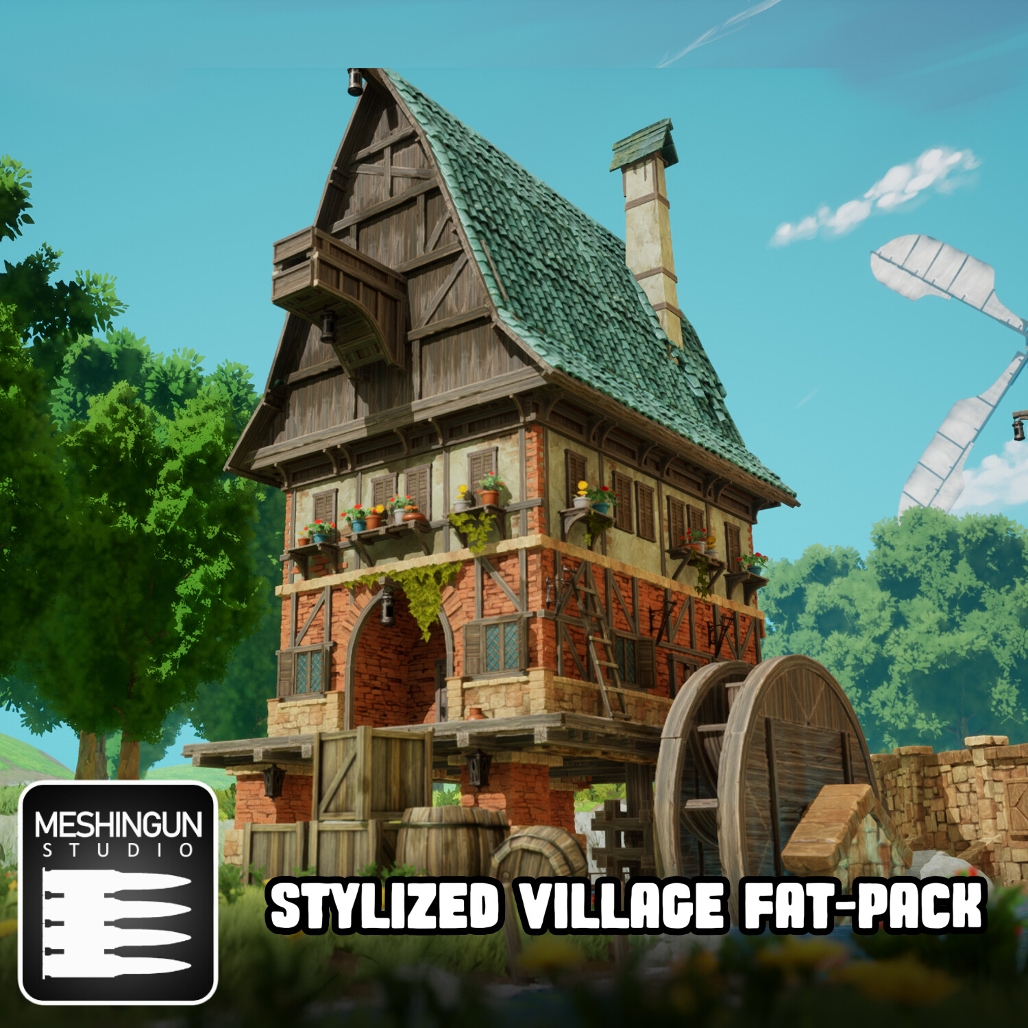 ArtStation - Stylized Village Fat Pack by Meshingun Studio