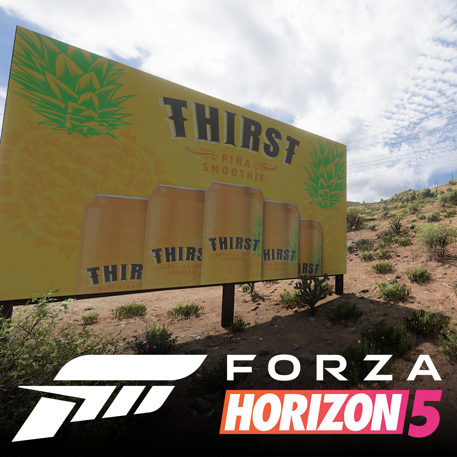 ArtStation - Forza Horizon 5 - In game - Thirst billboard