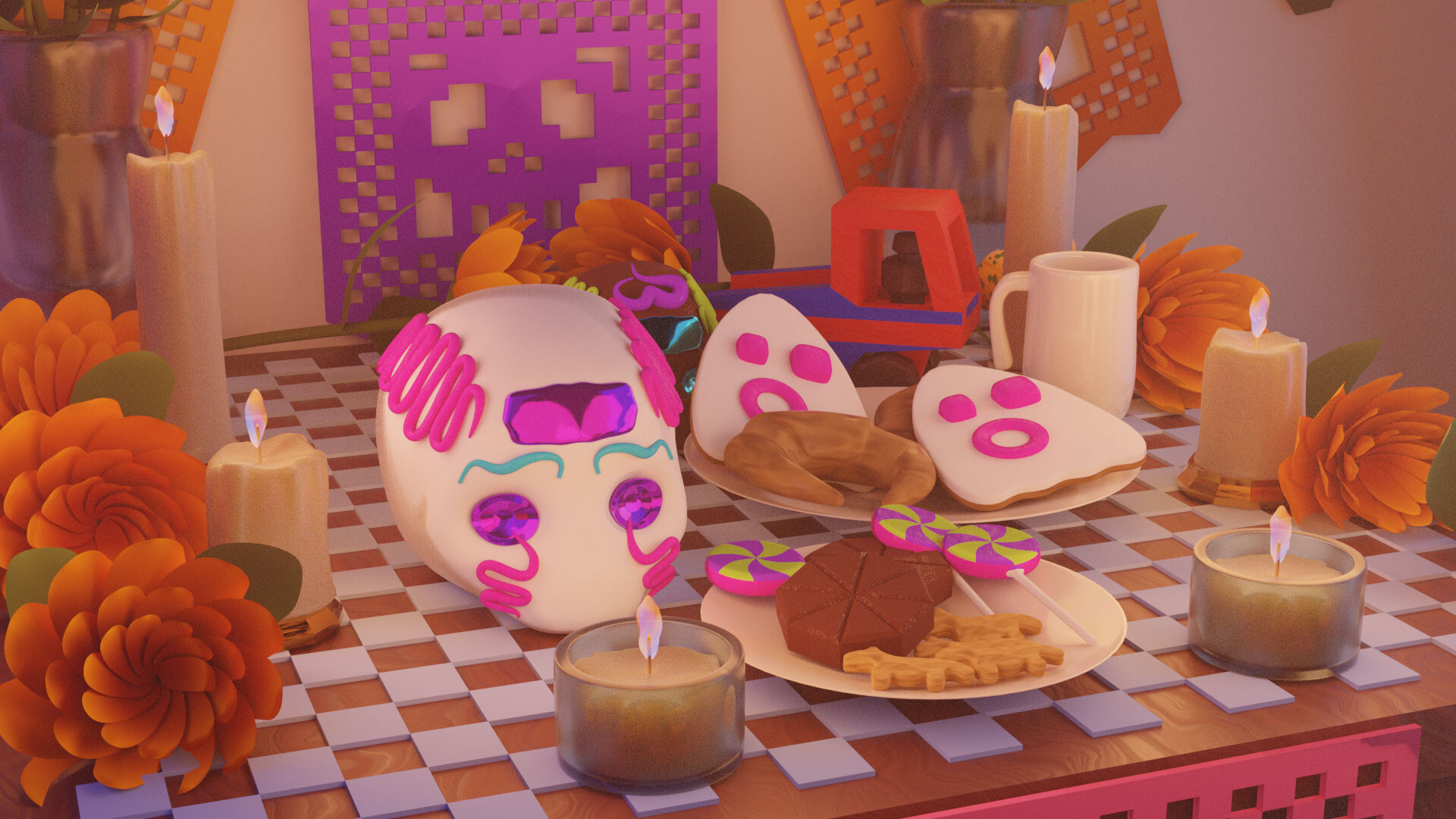ArtStation - Ofrenda Día de Muertos II