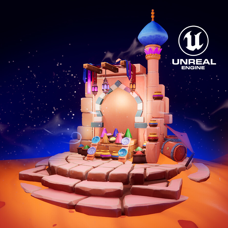 ArtStation - Stylized Diorama