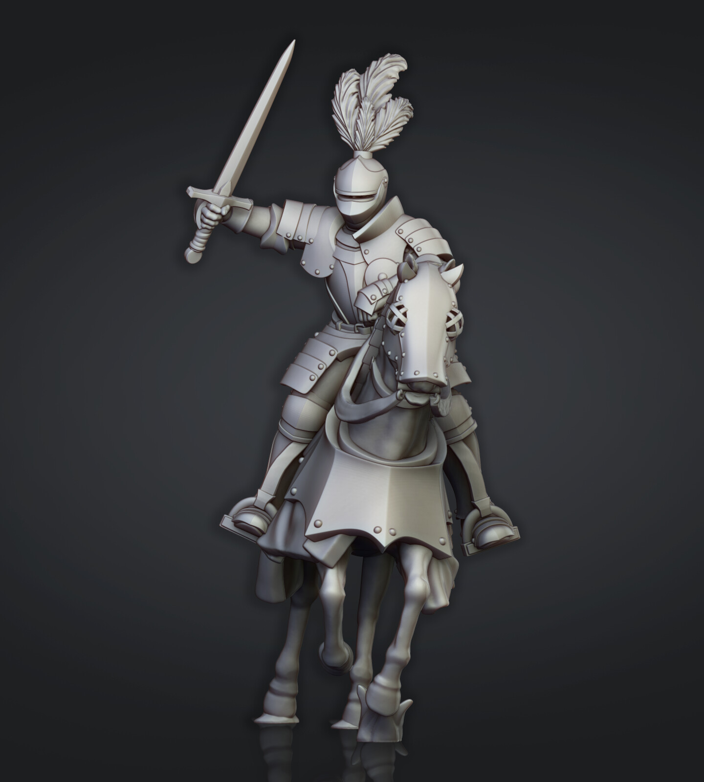 ArtStation - Sunland Knights - 32mm sculpture