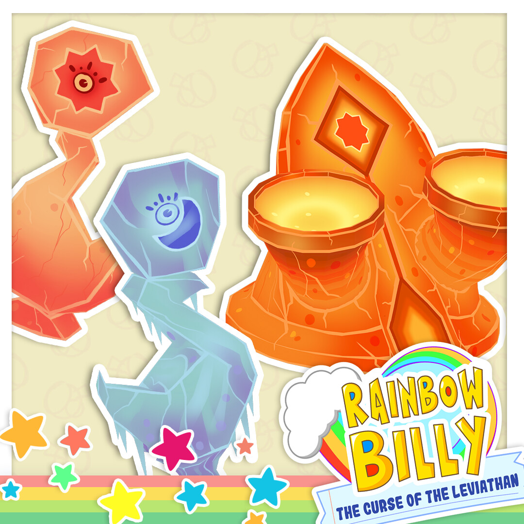 ArtStation - Rainbow Billy - Gameplay Props, Sarah-C. Fauvelle