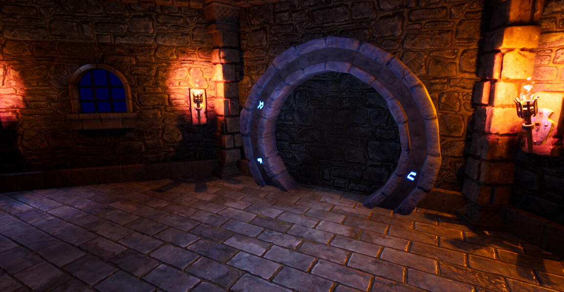 ArtStation - UE4 Lighting and Sequencer Exersize - The Magic Transporter