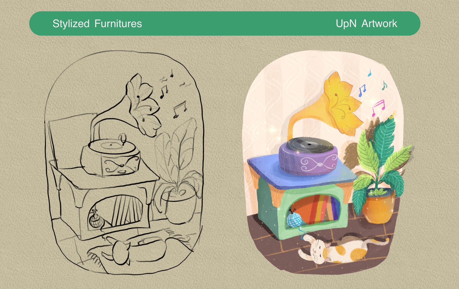 ArtStation - Stylized Furniture