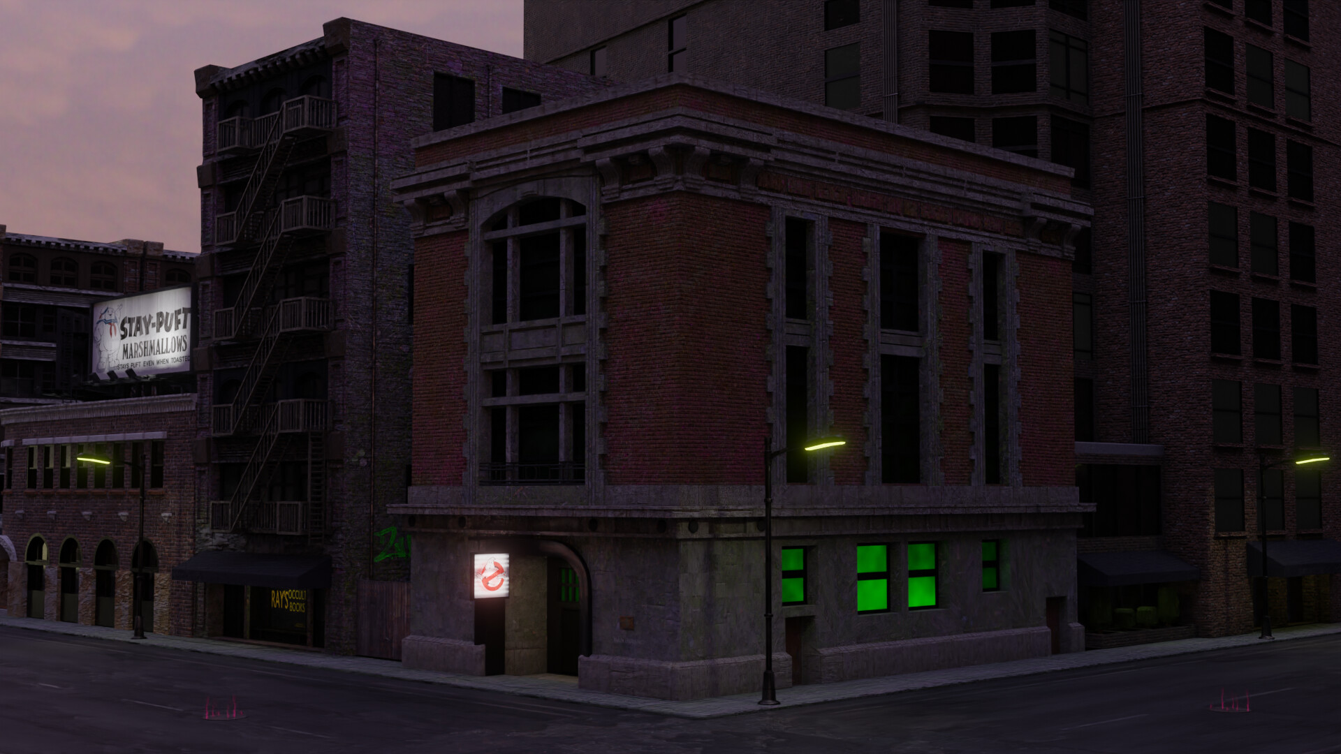 ArtStation - Ghostbusters Firehouse