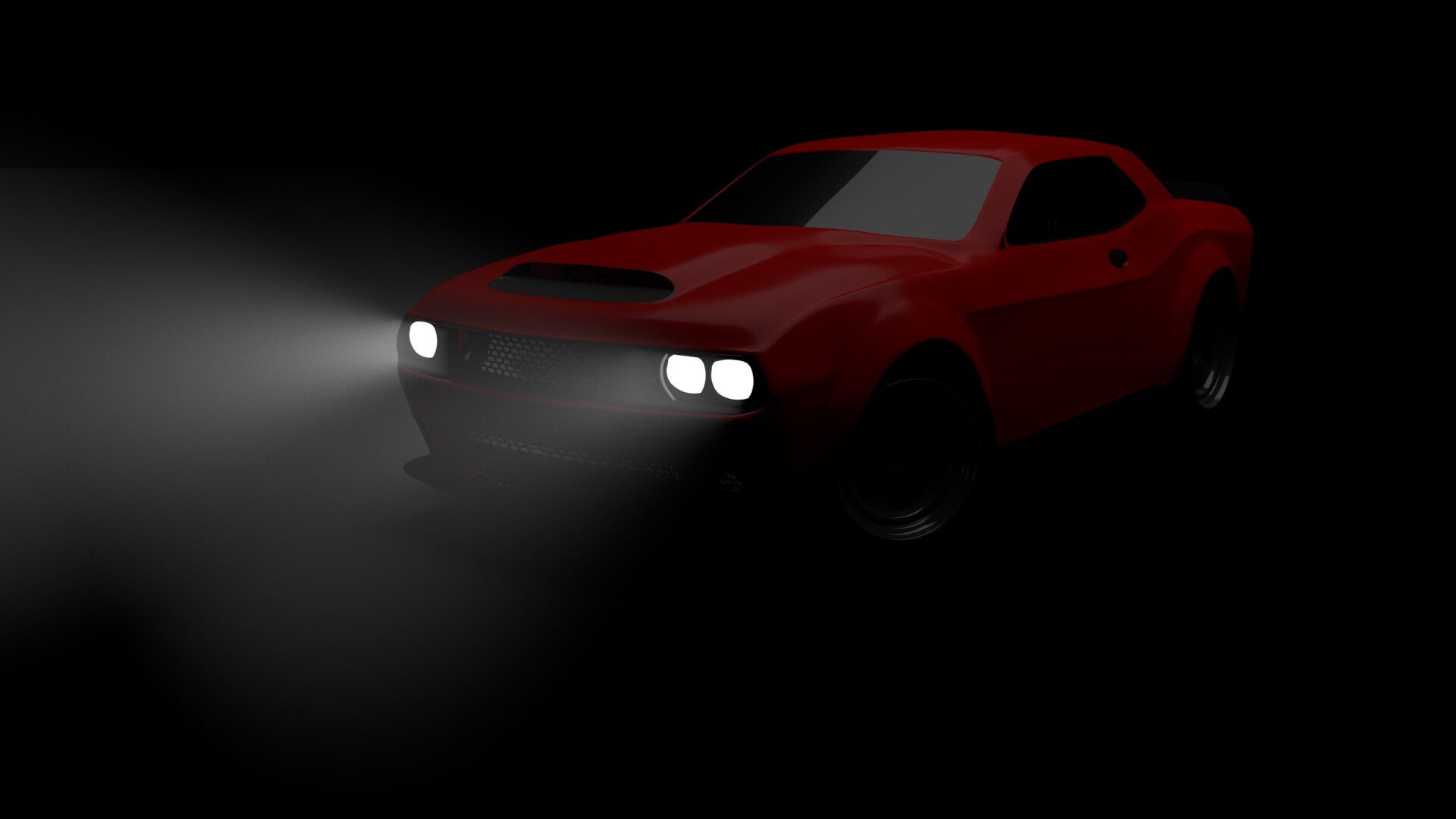 ArtStation - DODGE DEMON CAR MODEL