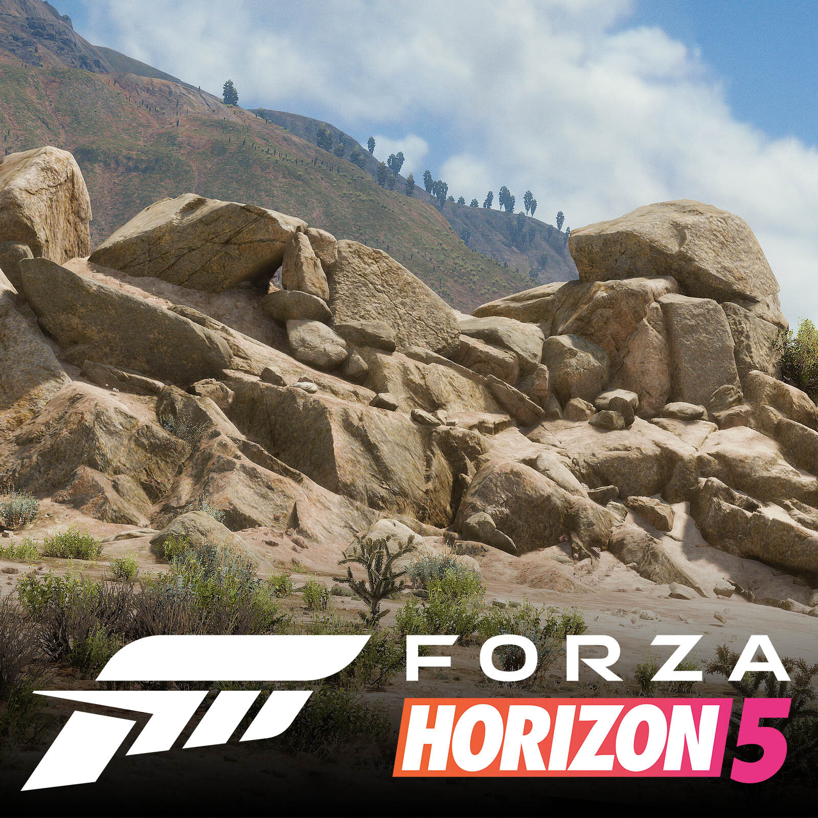 ArtStation - Forza Horizon 5 - Living Desert Rock Compositions