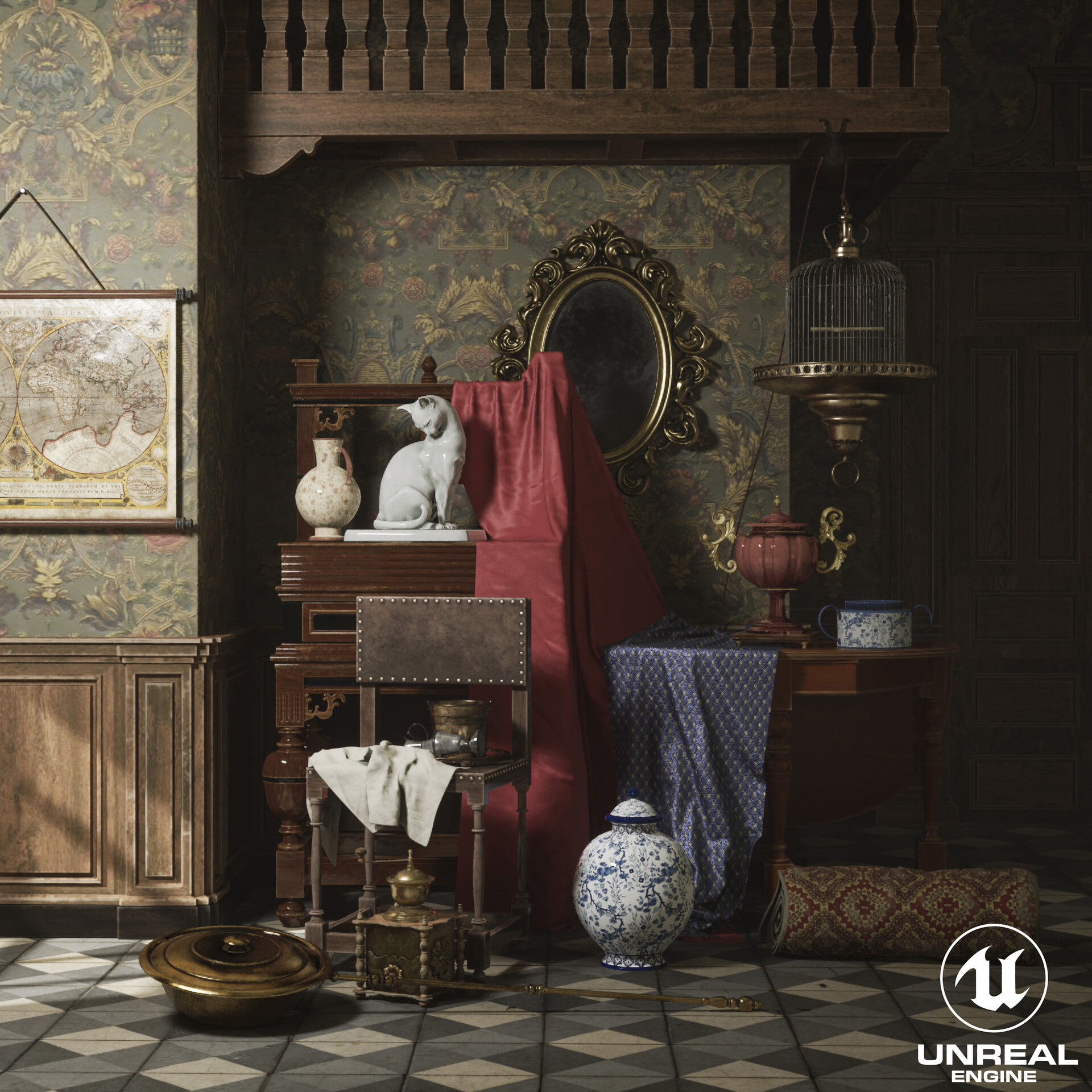 ArtStation - Old style interior scene UE5