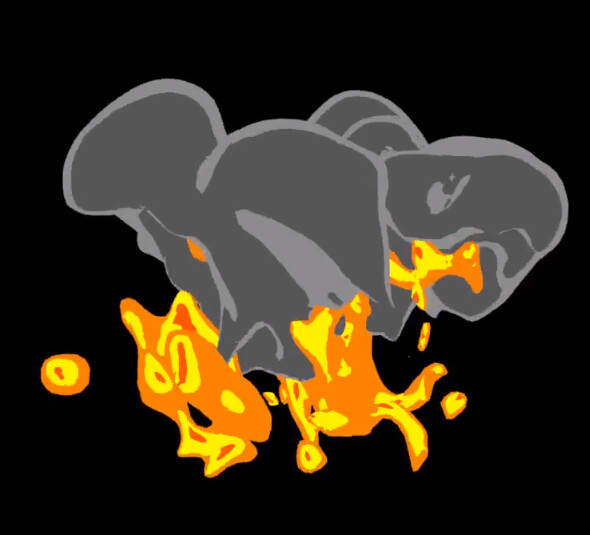 ArtStation - Kingdom Rush Tribute: Toon Shaded Explosion