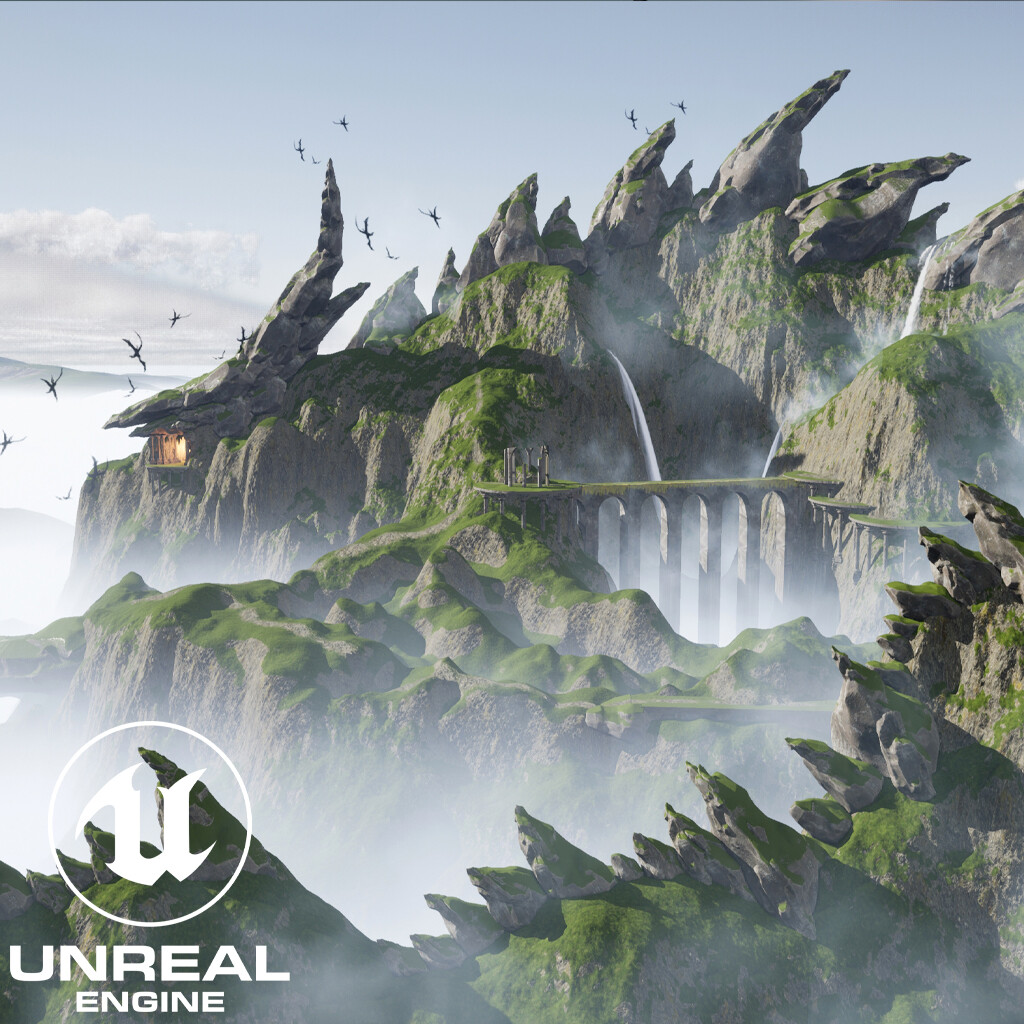 ArtStation - Dragon landscape