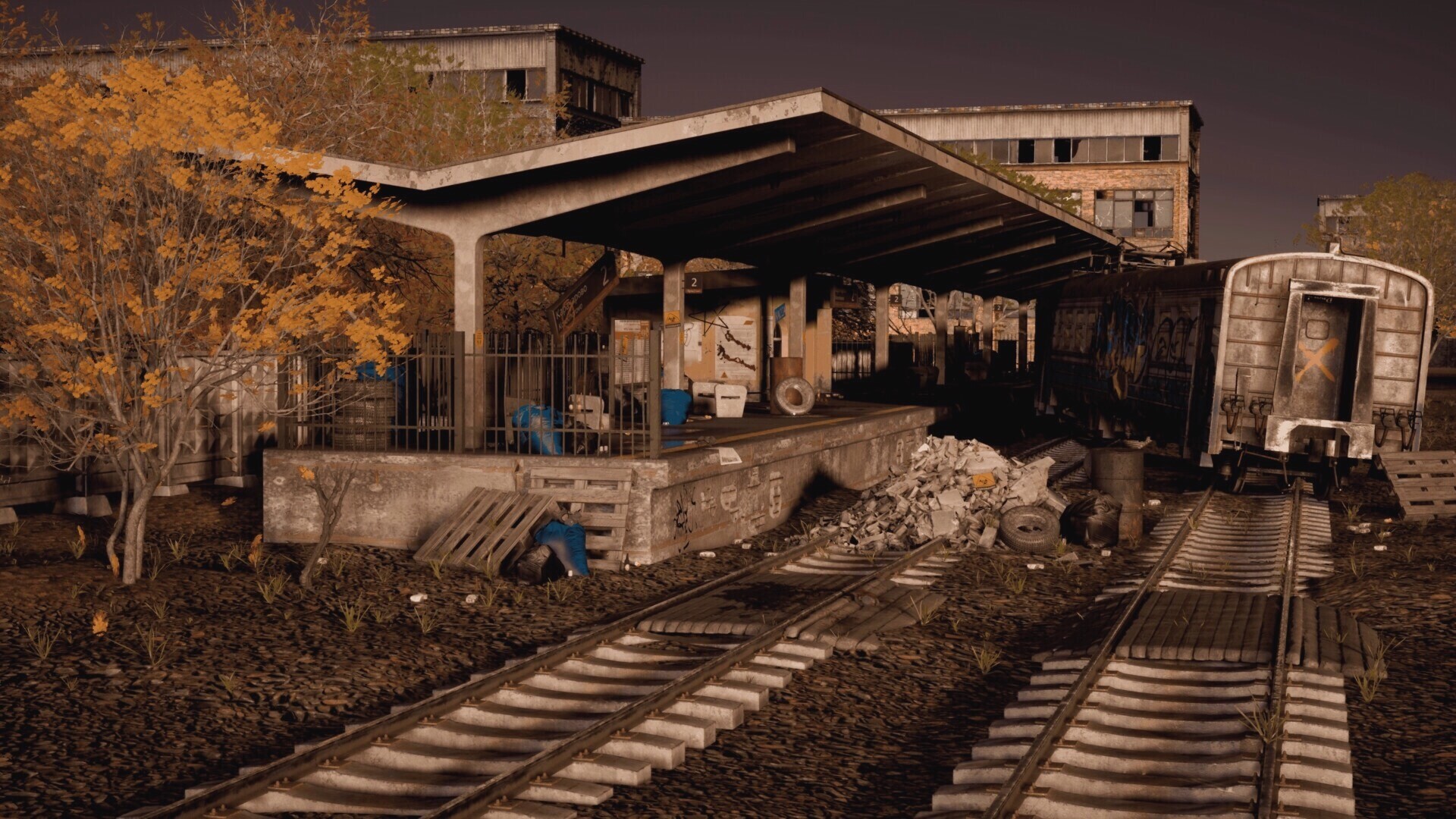 ArtStation - Post-apocalyptic Railway Station