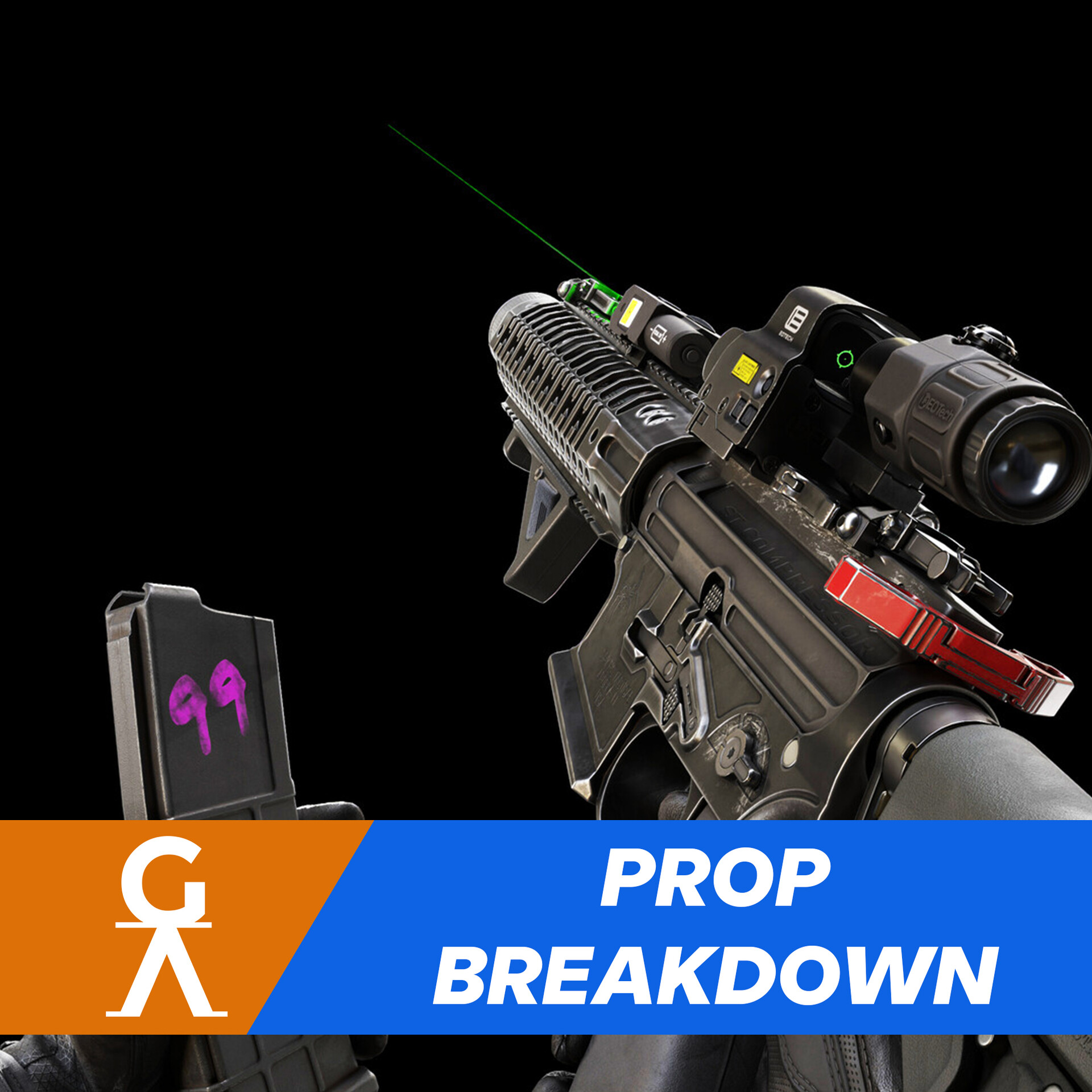 ArtStation - Spikes Tactical Billet St Compressor - Prop Breakdown ...