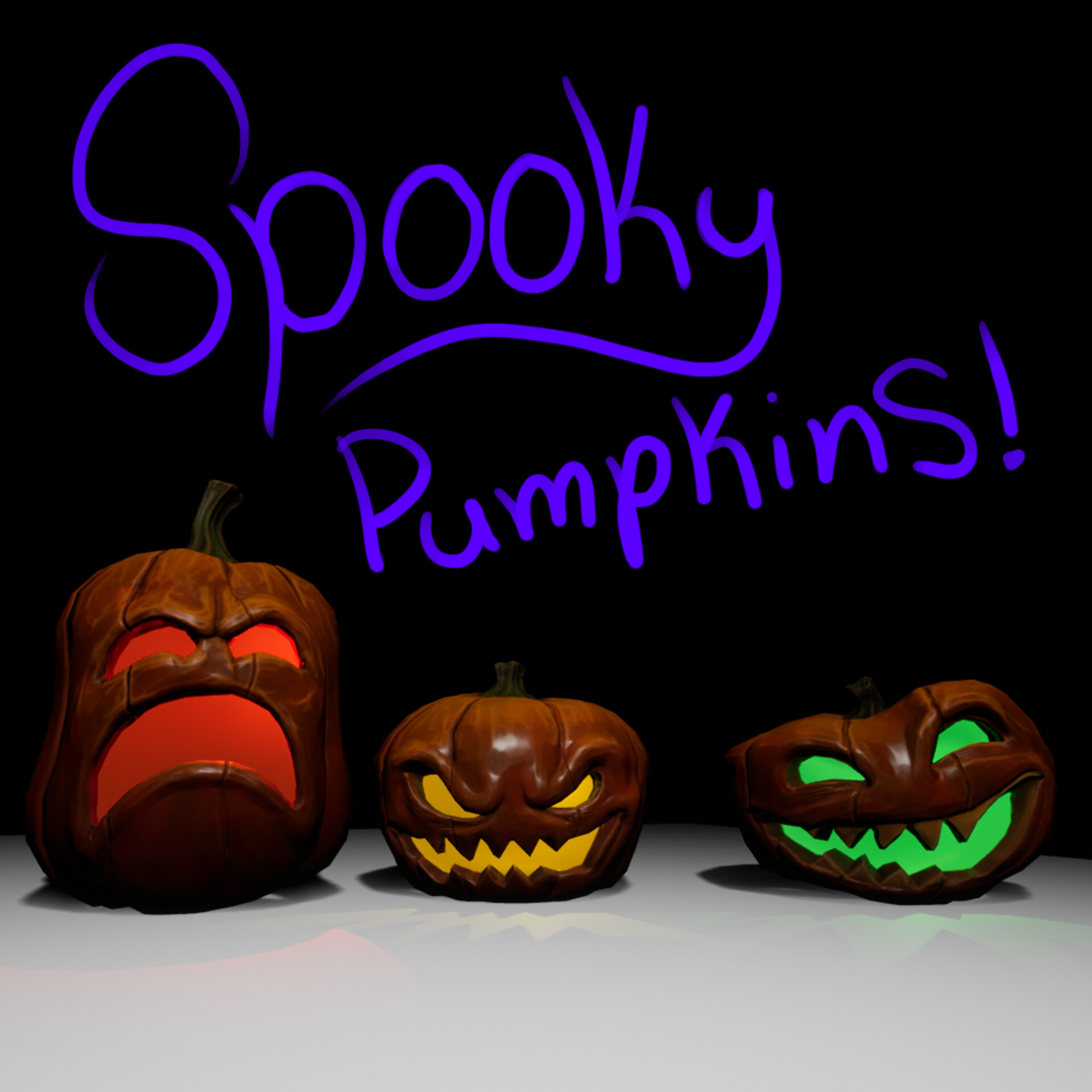 ArtStation - Spooky Pumpkins Asset Pack