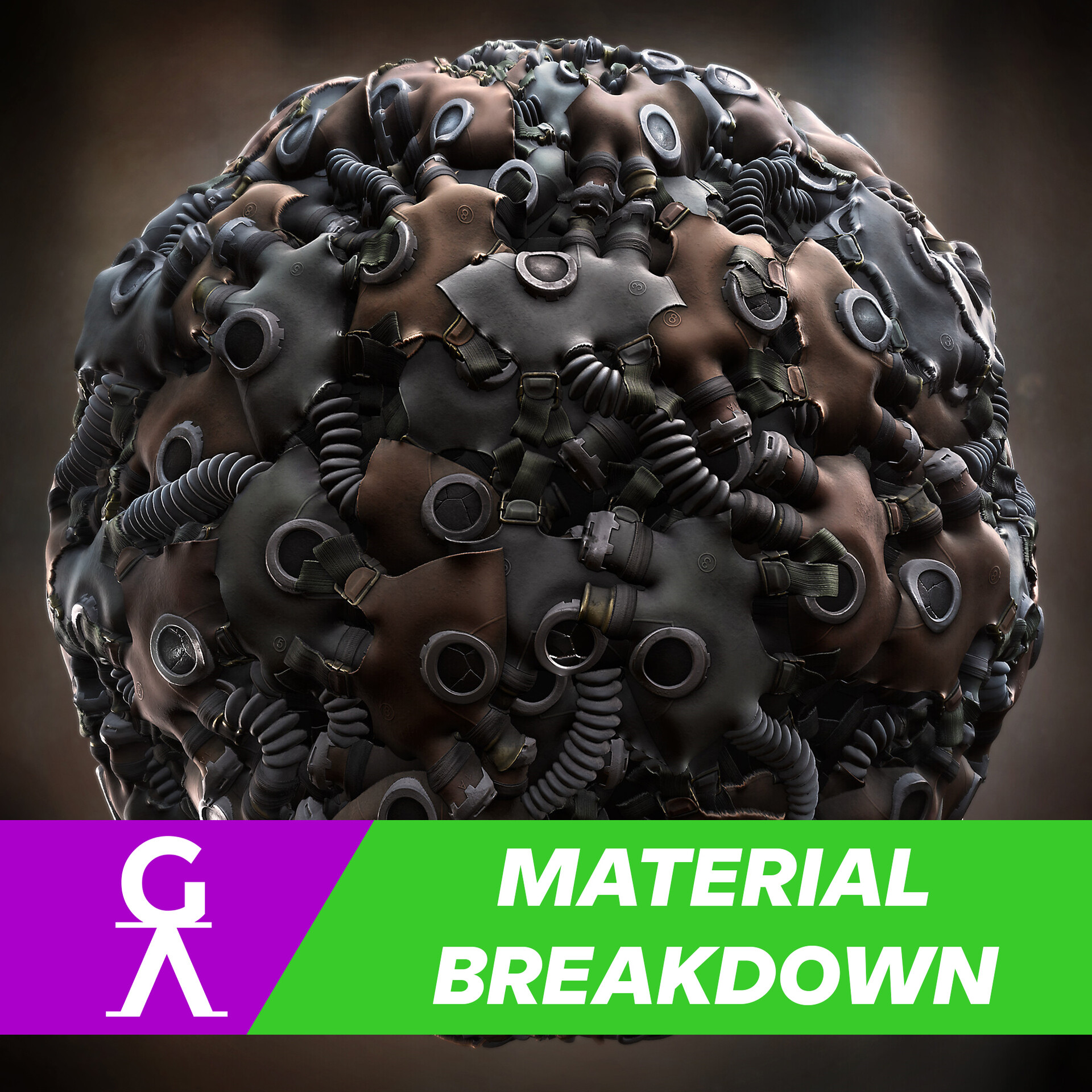 ArtStation - Gas Mask – Material Breakdown