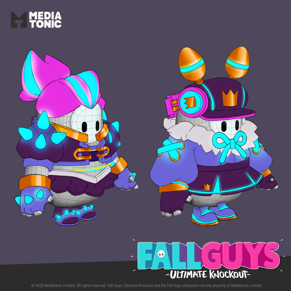 ArtStation - Fall Guys S4: Character costume turnarounds and concepts