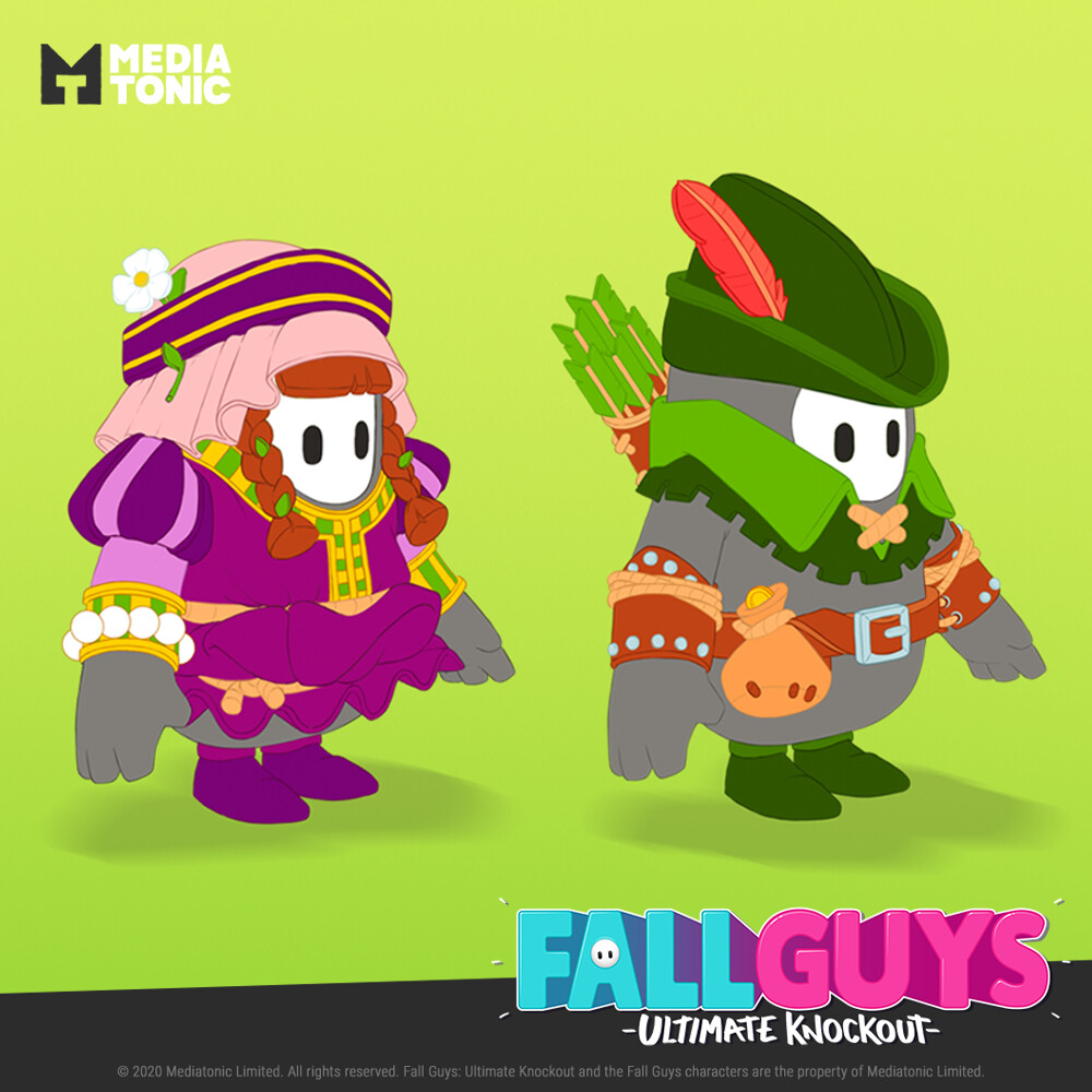 ArtStation - Fall Guys S5: Character costume turnarounds and concepts