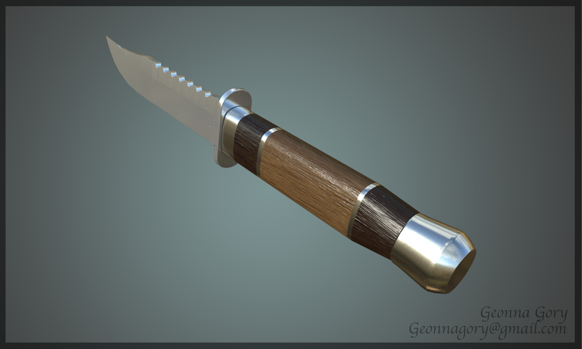 ArtStation - 3D Knife Render